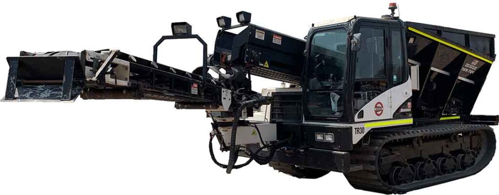 Backfill from a distance with Ozzies Slinger Truck